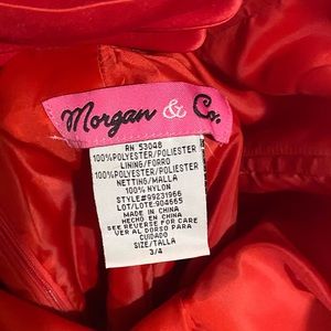 Morgan & Co. | Dresses | Morgan Co Red Prom Dress W Lace Up Back | Poshmark
